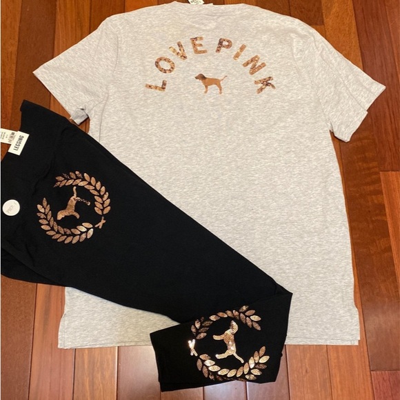 PINK Victoria's Secret | Pants & Jumpsuits | Nwt Vs Pink Ml Bling Set ...